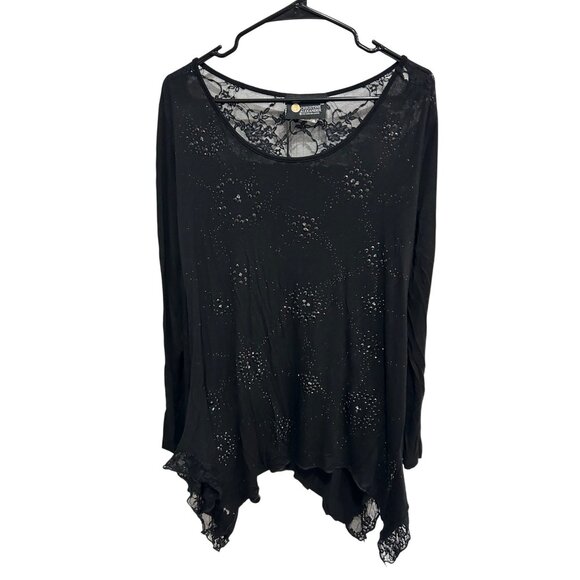Christine Alexander | Tops | Christine Alexander Black Long Sleeve ...